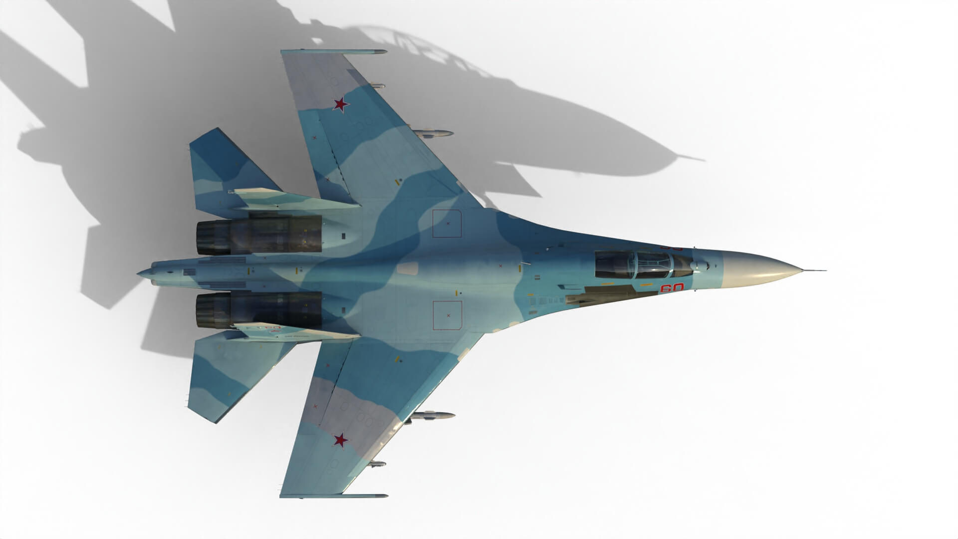 Su-27UB Flanker C 3D Model by citizensnip