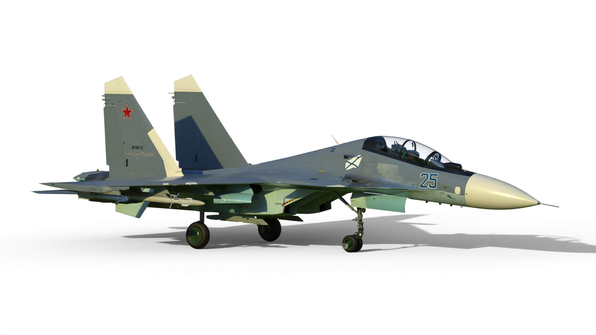 SU-30 SM Fighter 3D Model by citizensnip