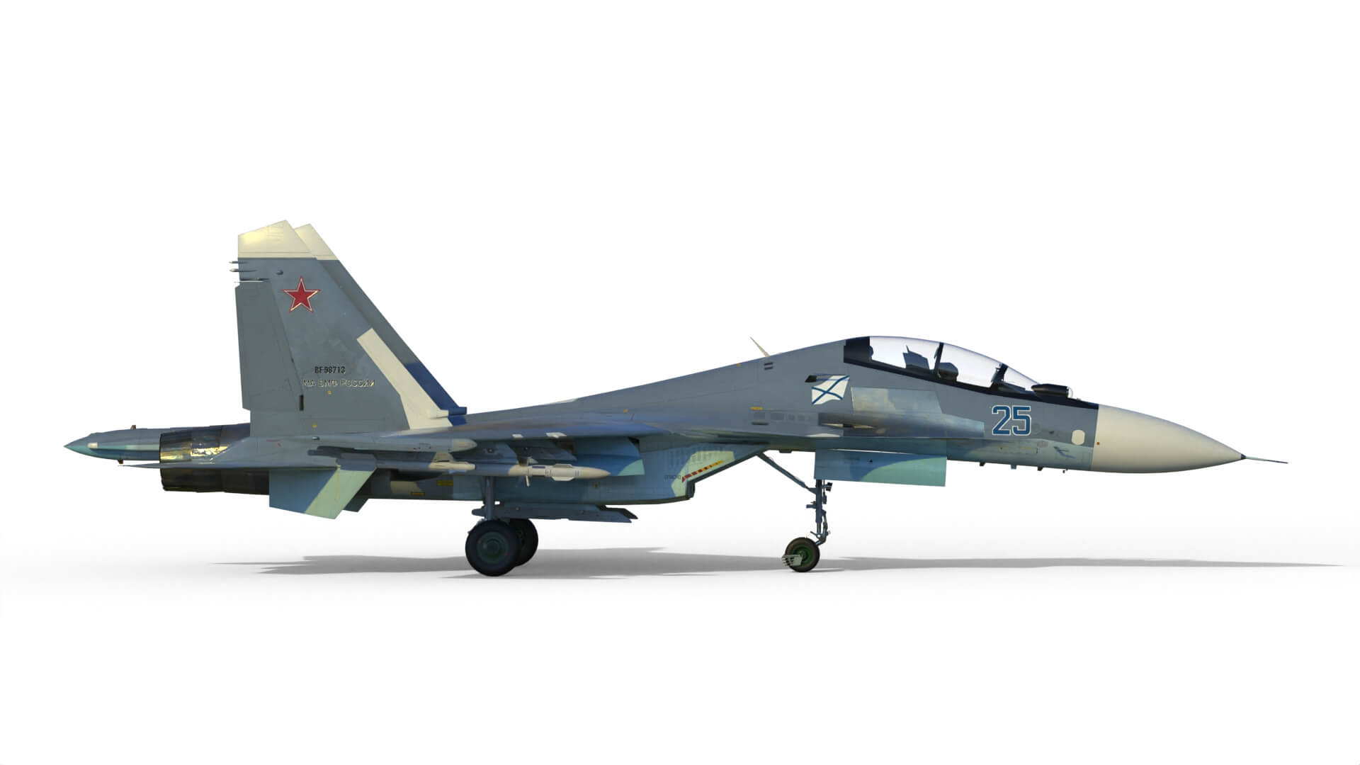 SU-30 SM Fighter 3D Model by citizensnip