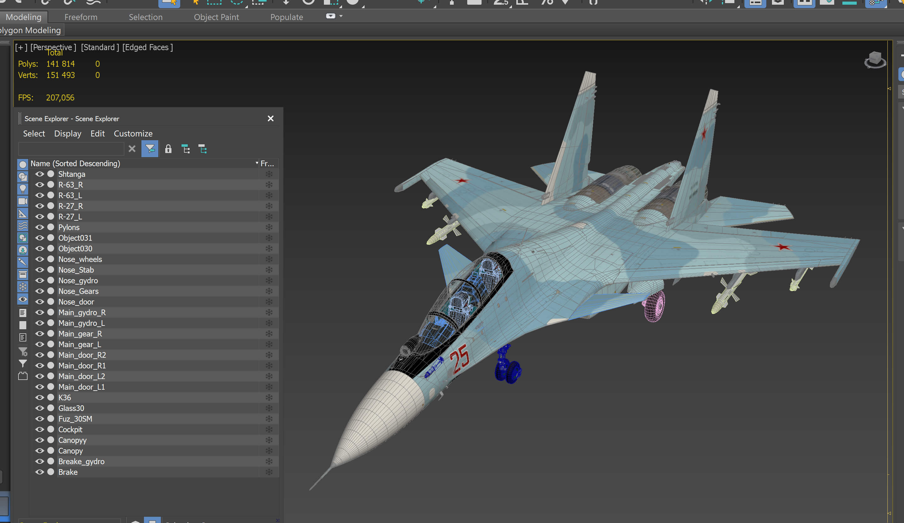 SU-30 SM Fighter 3D Model by citizensnip