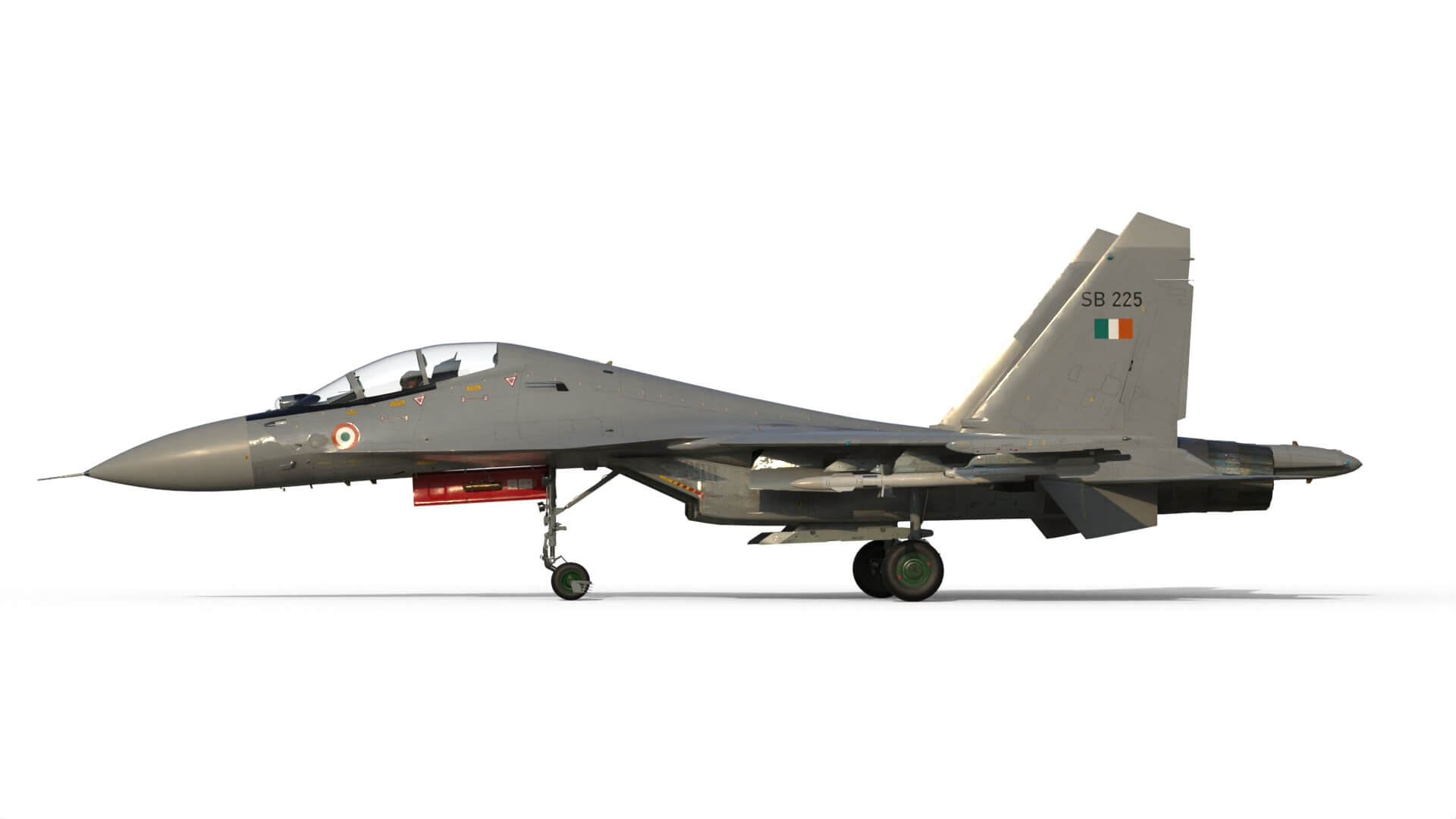 Su-30MKI Flanker H 3D Model by citizensnip