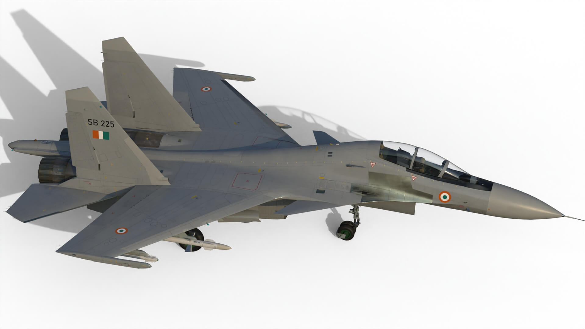 Su-30MKI Flanker H 3D Model by citizensnip