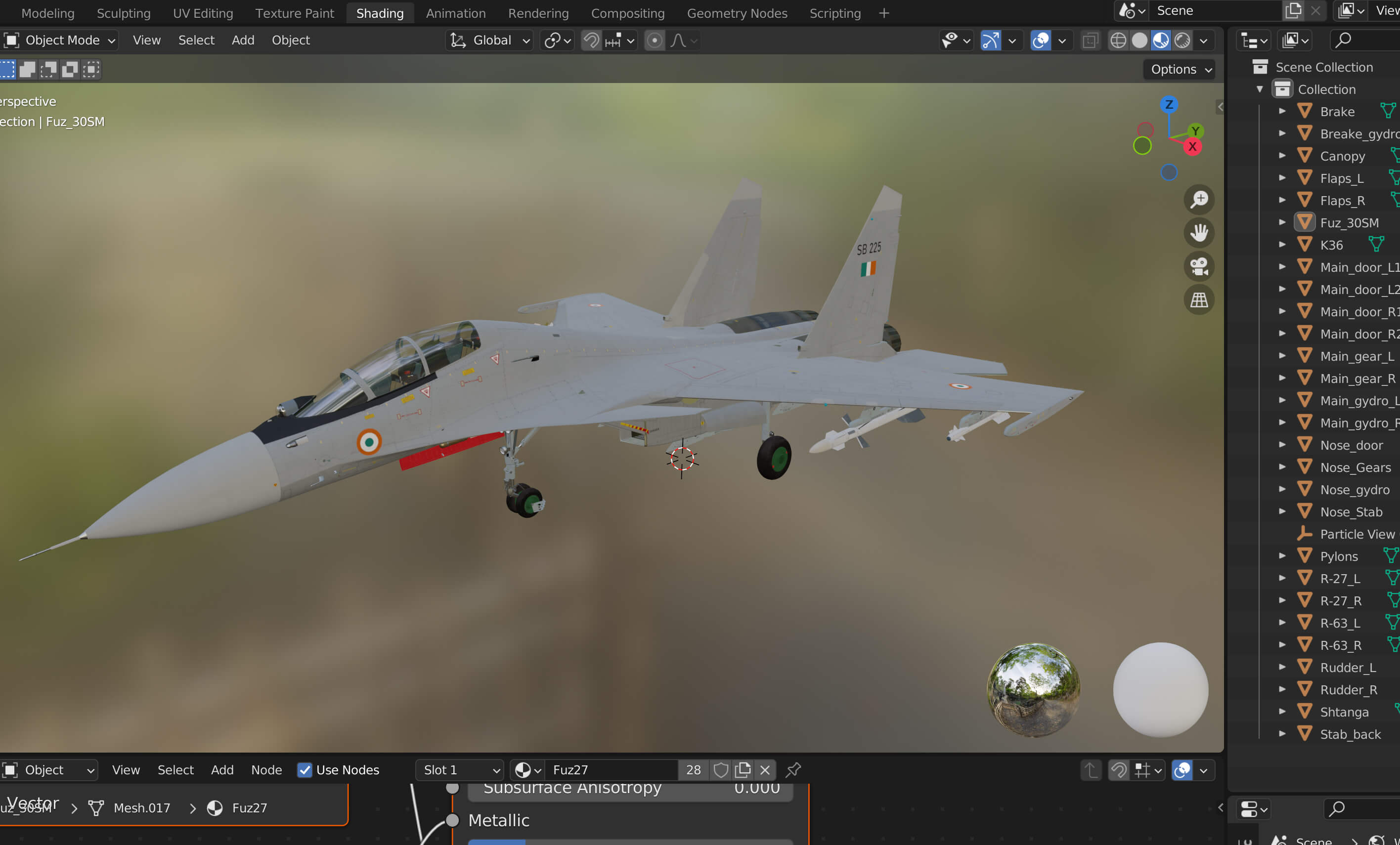 Su-30MKI Flanker H 3D Model by citizensnip