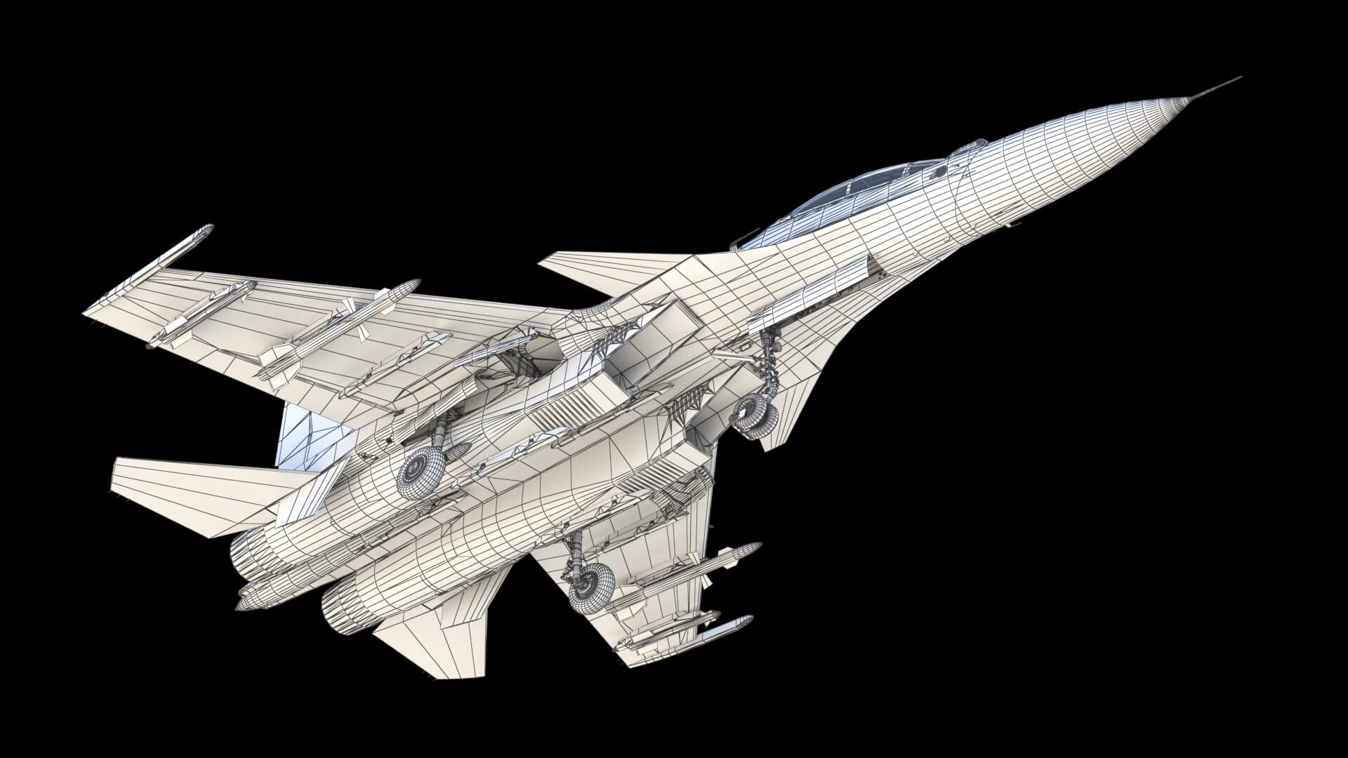 Su-30MKI Flanker H 3D Model by citizensnip