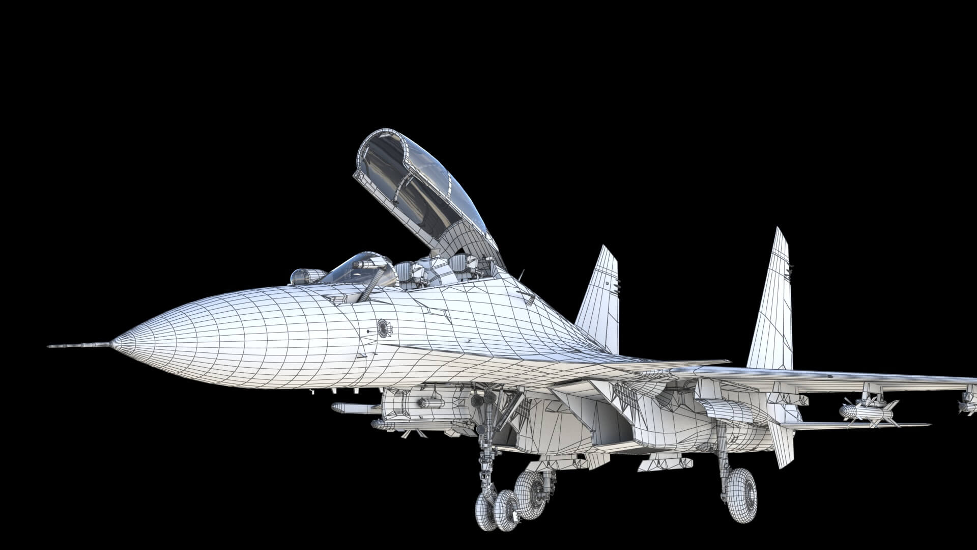 Su-30MKI Flanker H 3D Model by citizensnip
