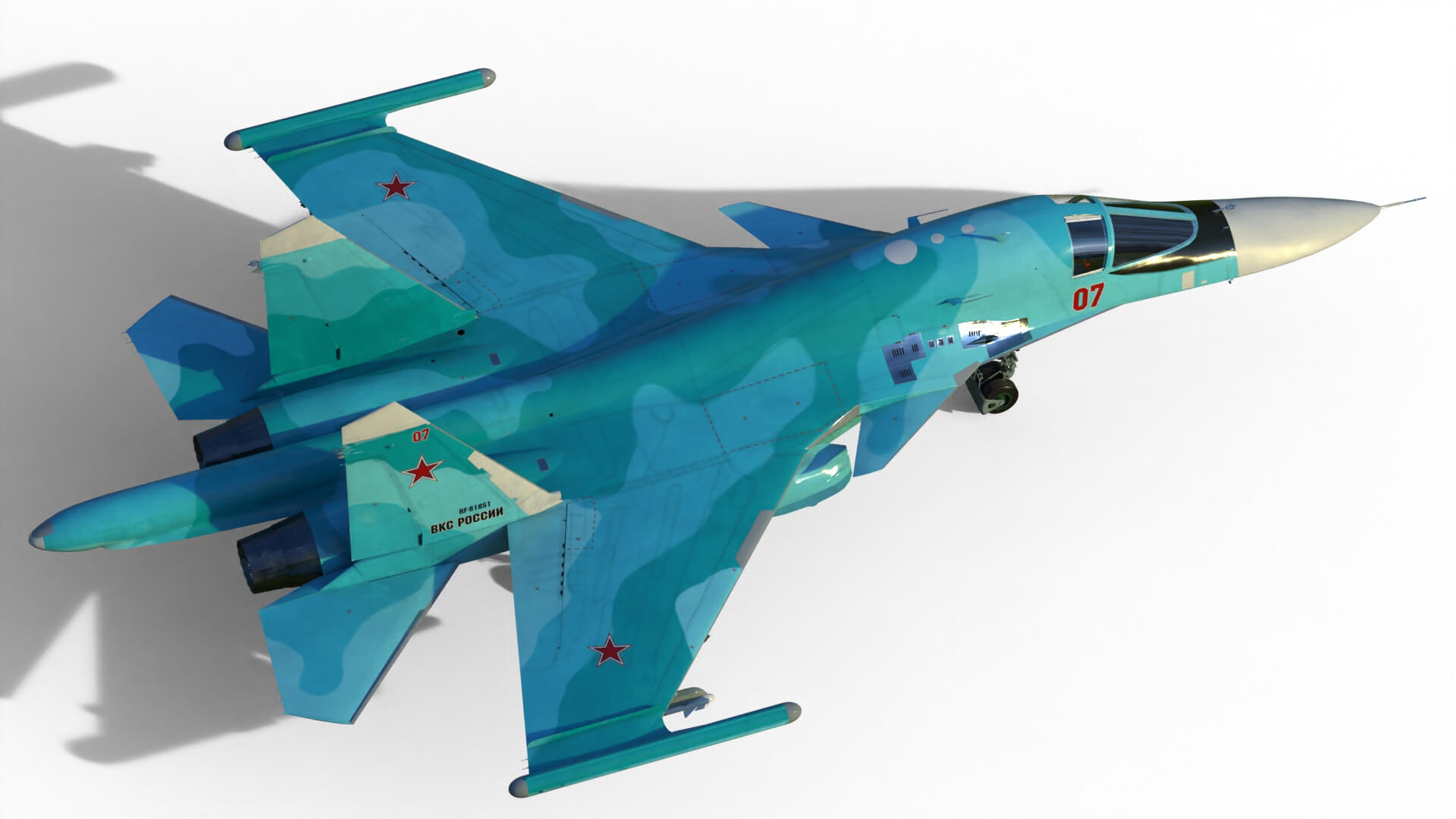 SU-34 Fighter Bomber 3D Model by citizensnip