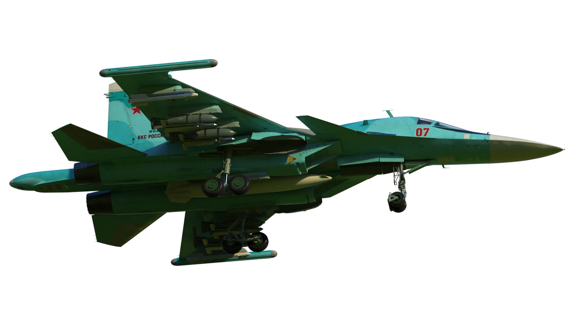 SU-34 Fighter Bomber 3D Model by citizensnip