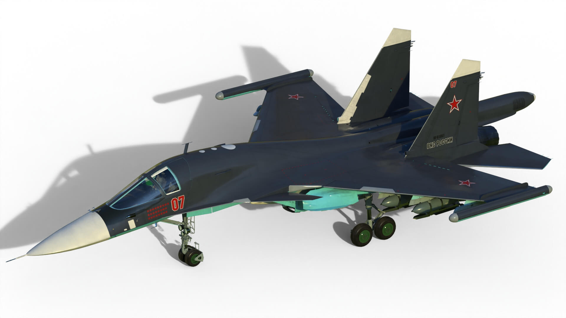 SU-34 Fighter Bomber 3D Model by citizensnip