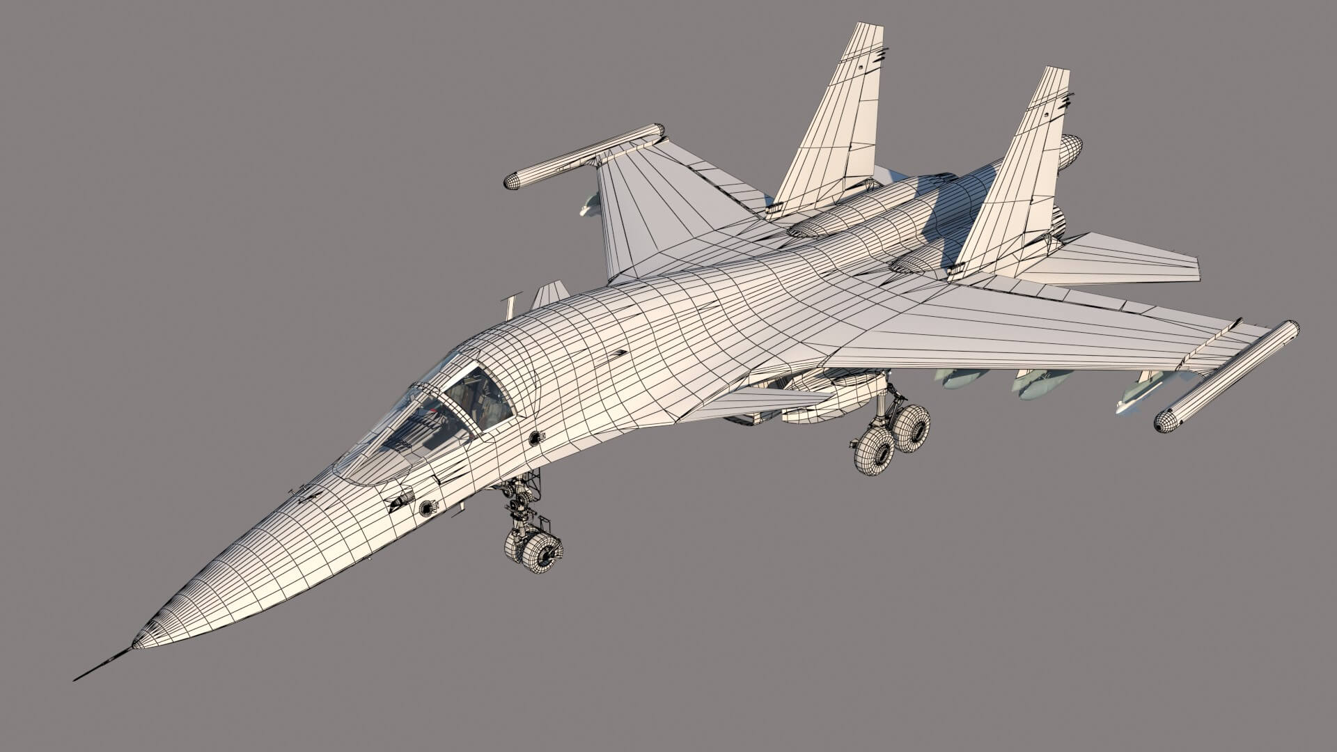 SU-34 Fighter Bomber 3D Model by citizensnip