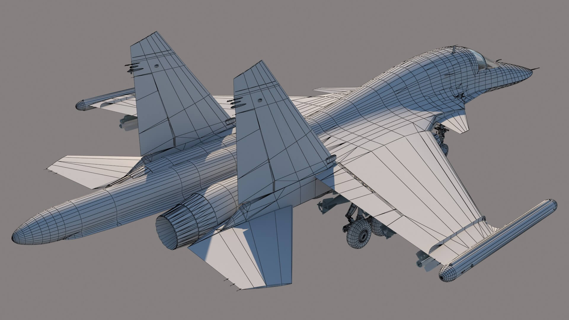 SU-34 Fighter Bomber 3D Model by citizensnip