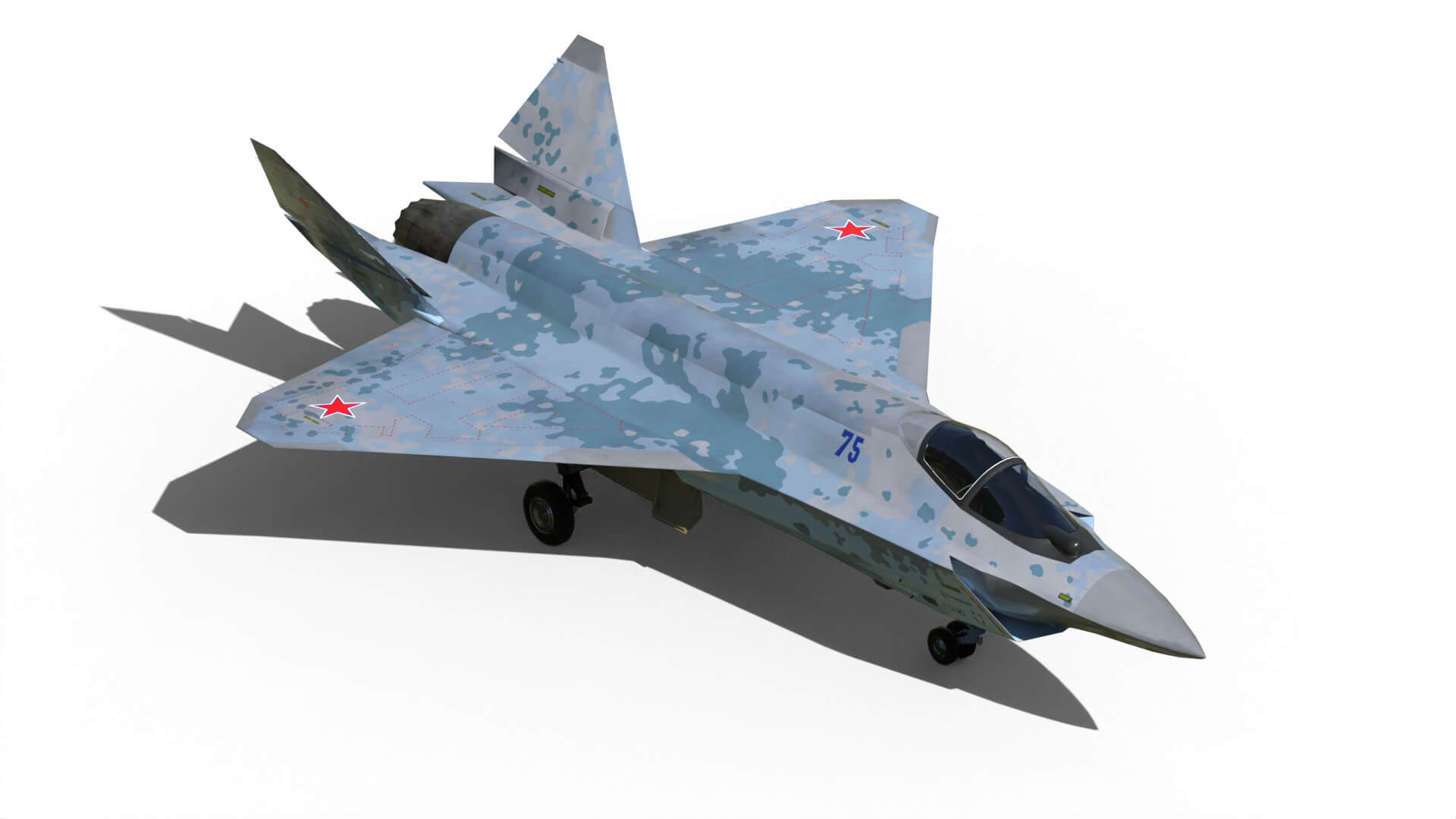 SU-75 Checkmate T-75 Lts 3D Model by citizensnip