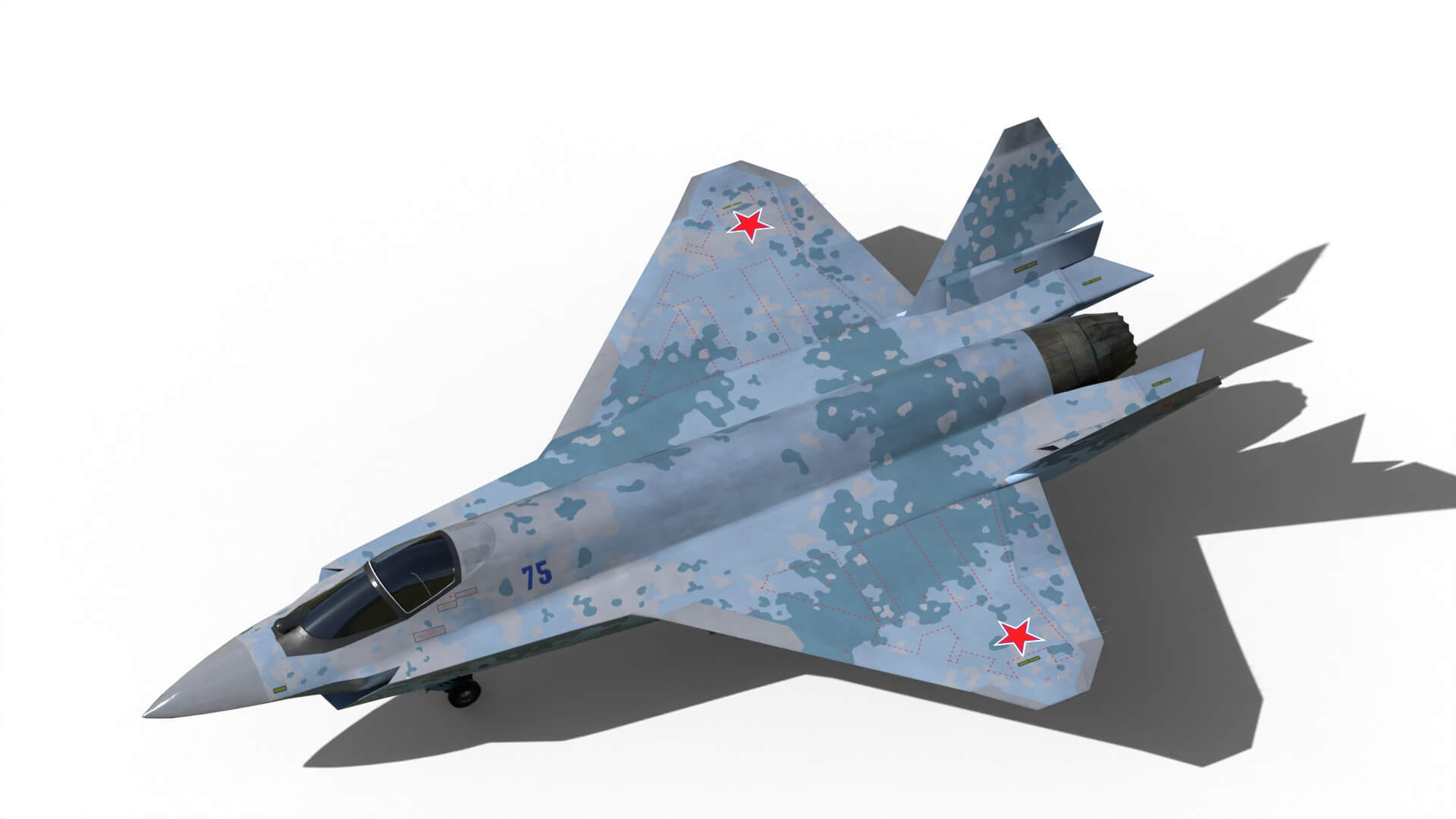 SU-75 Checkmate T-75 Lts 3D Model by citizensnip