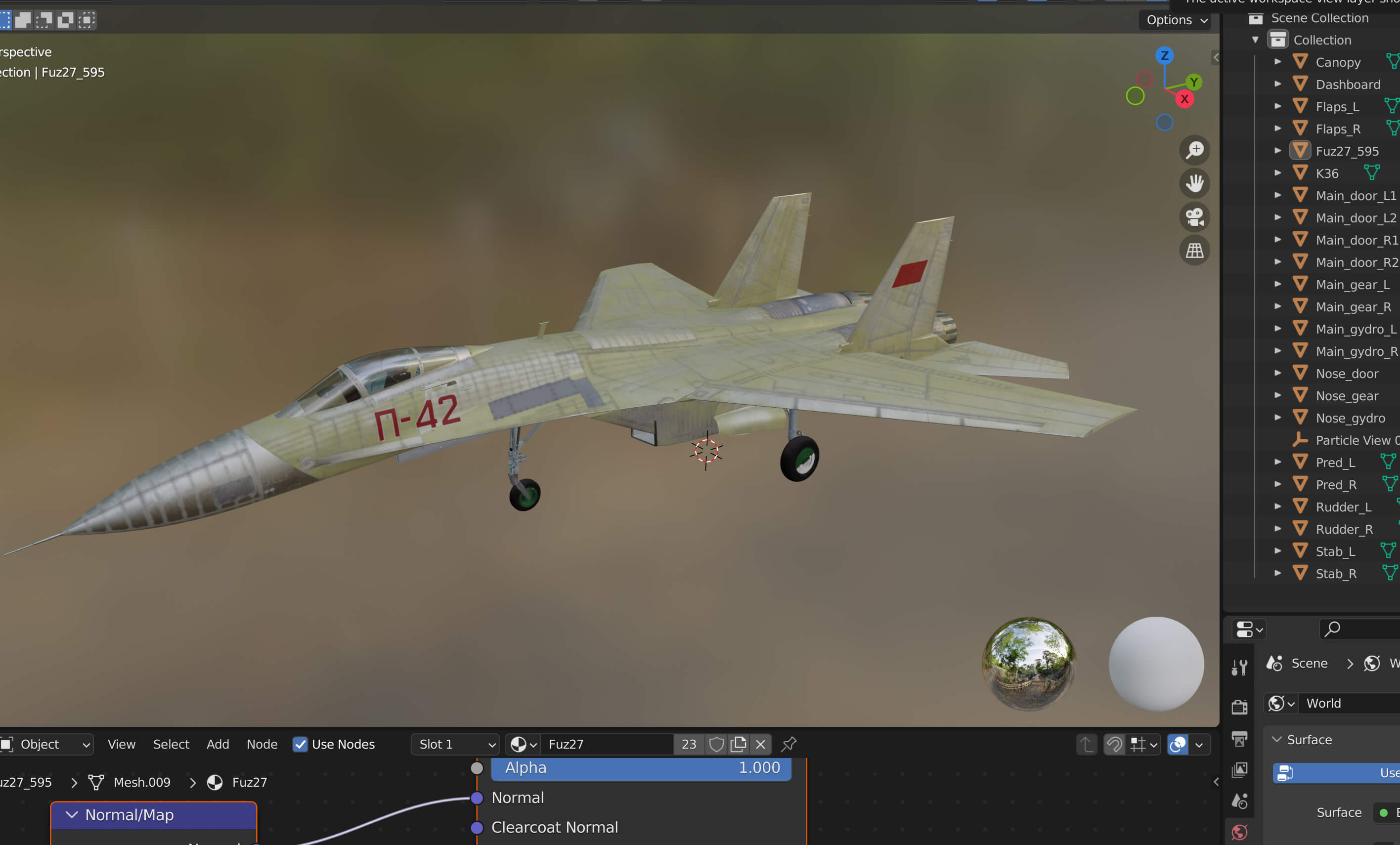 Sukhoi P-42 Record Aircraft 3D Model by citizensnip