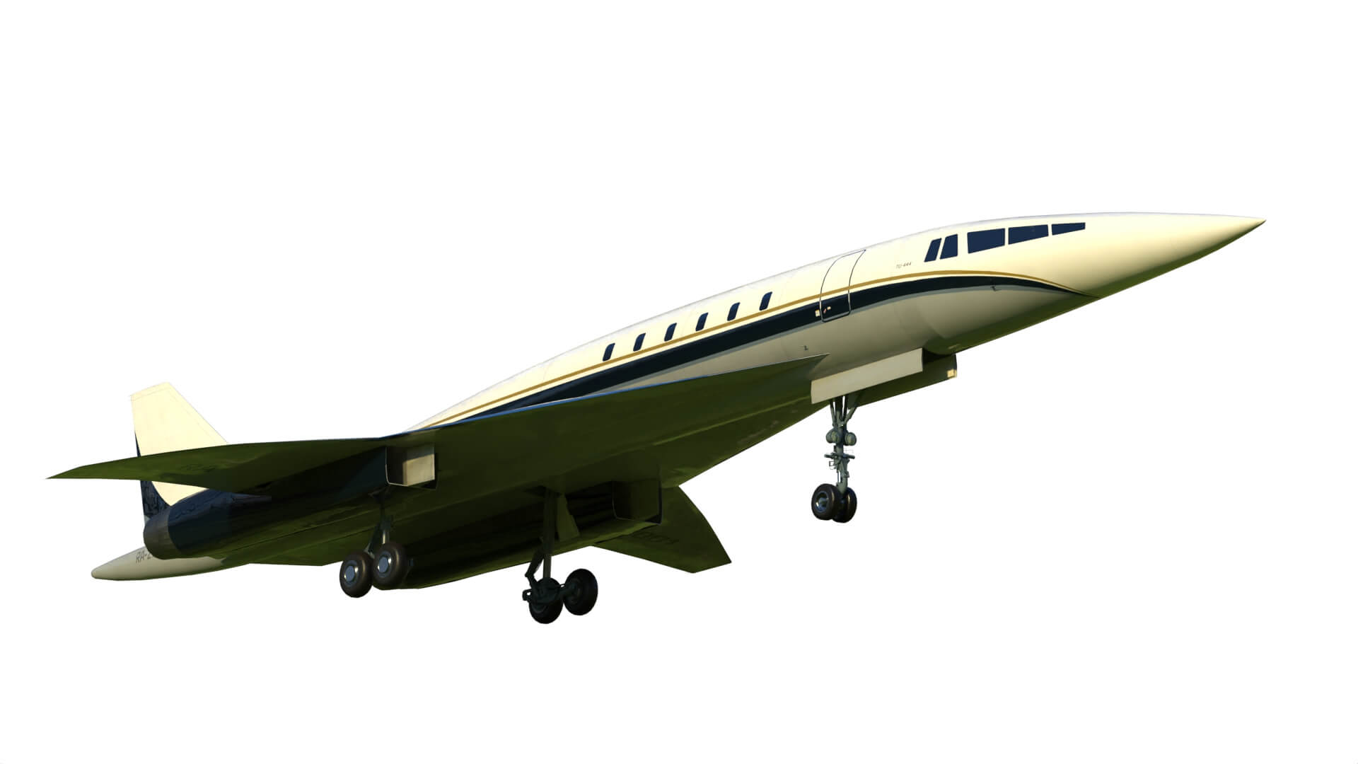 Supersonic Business Jet TU-444 3D Model by citizensnip