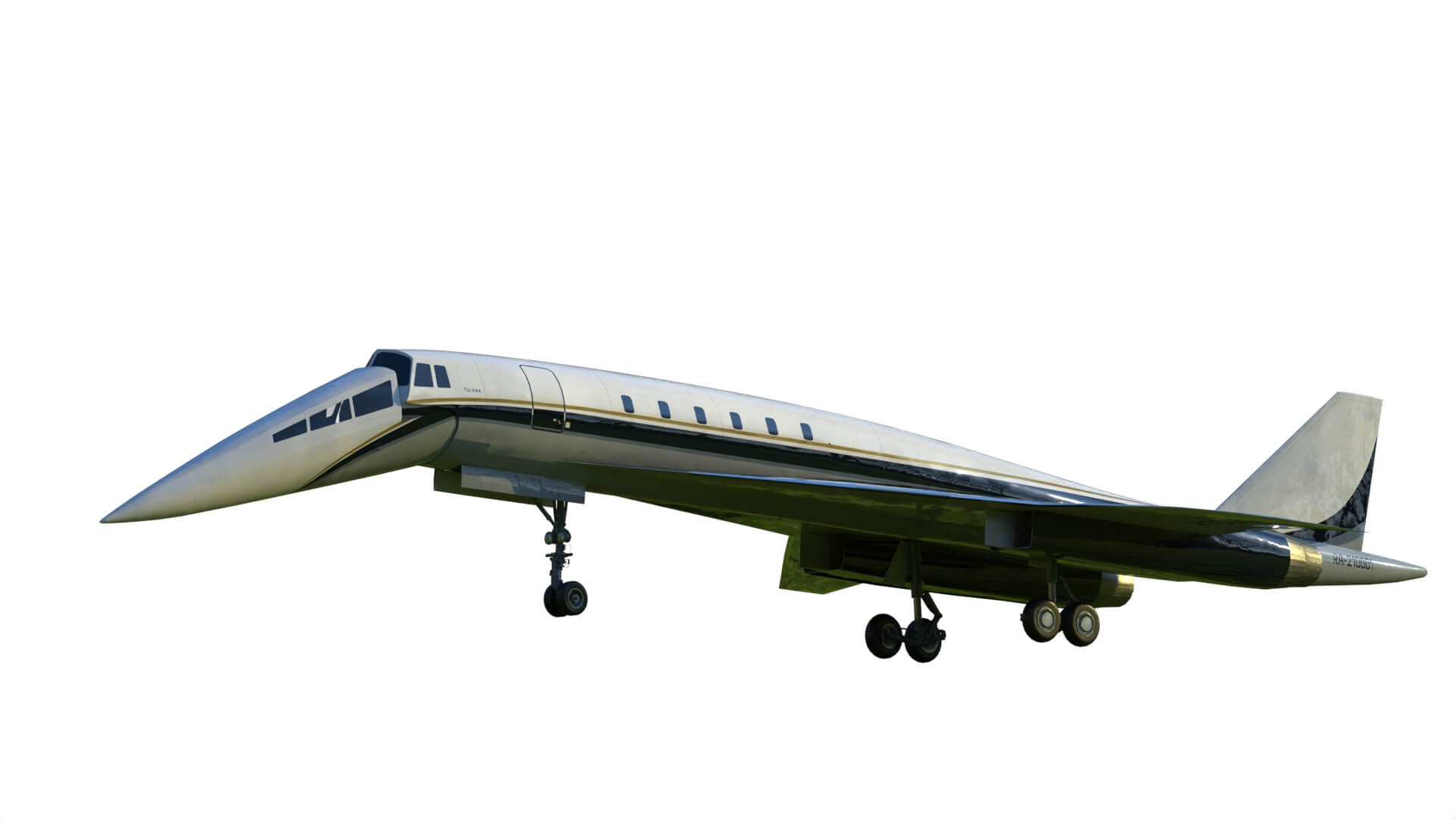 Supersonic Business Jet TU-444 3D Model by citizensnip