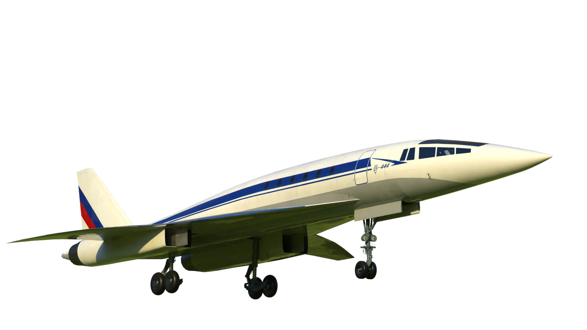 Supersonic Business Jet TU-444 3D Model by citizensnip