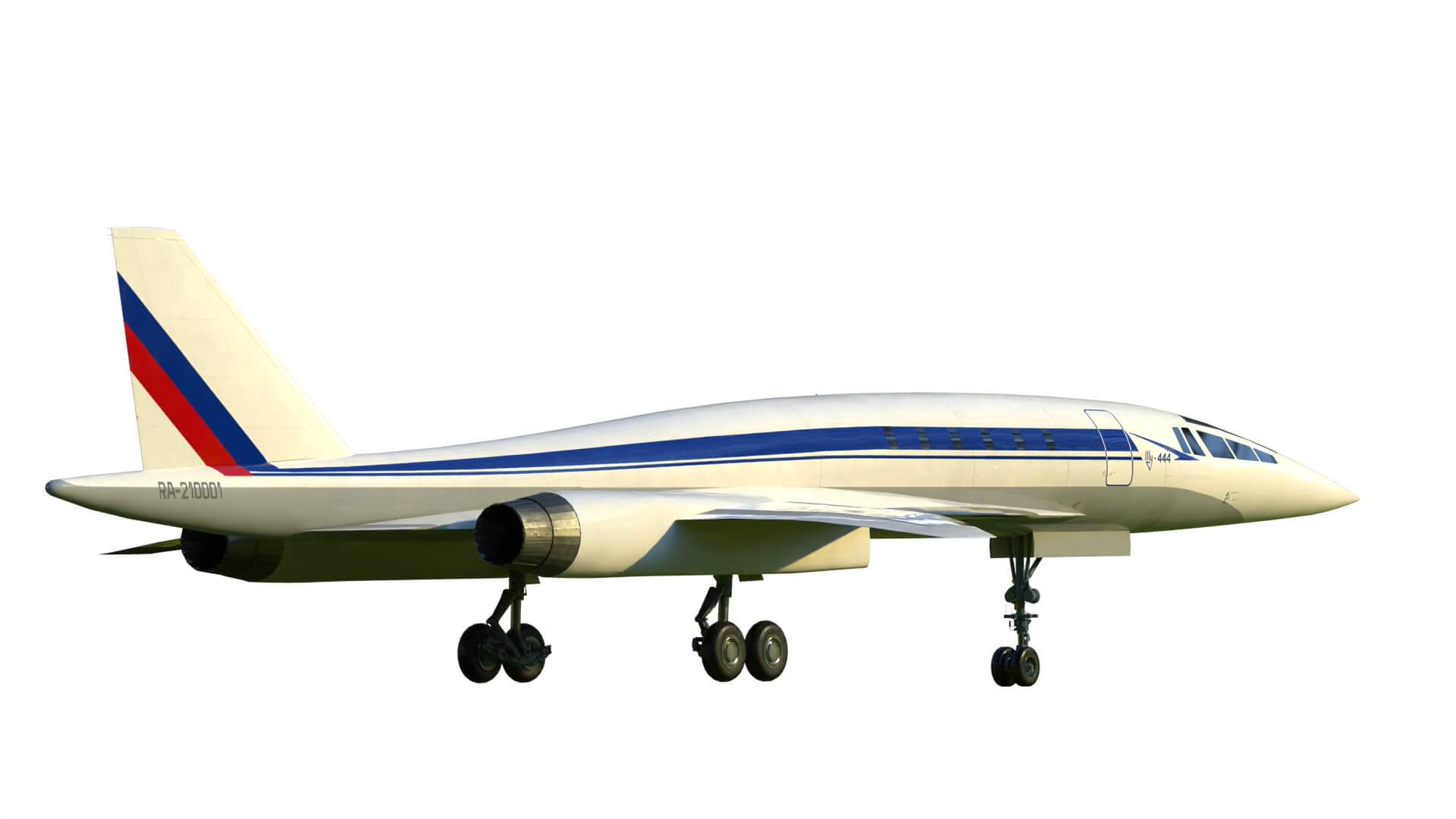 Supersonic Business Jet TU-444 3D Model by citizensnip