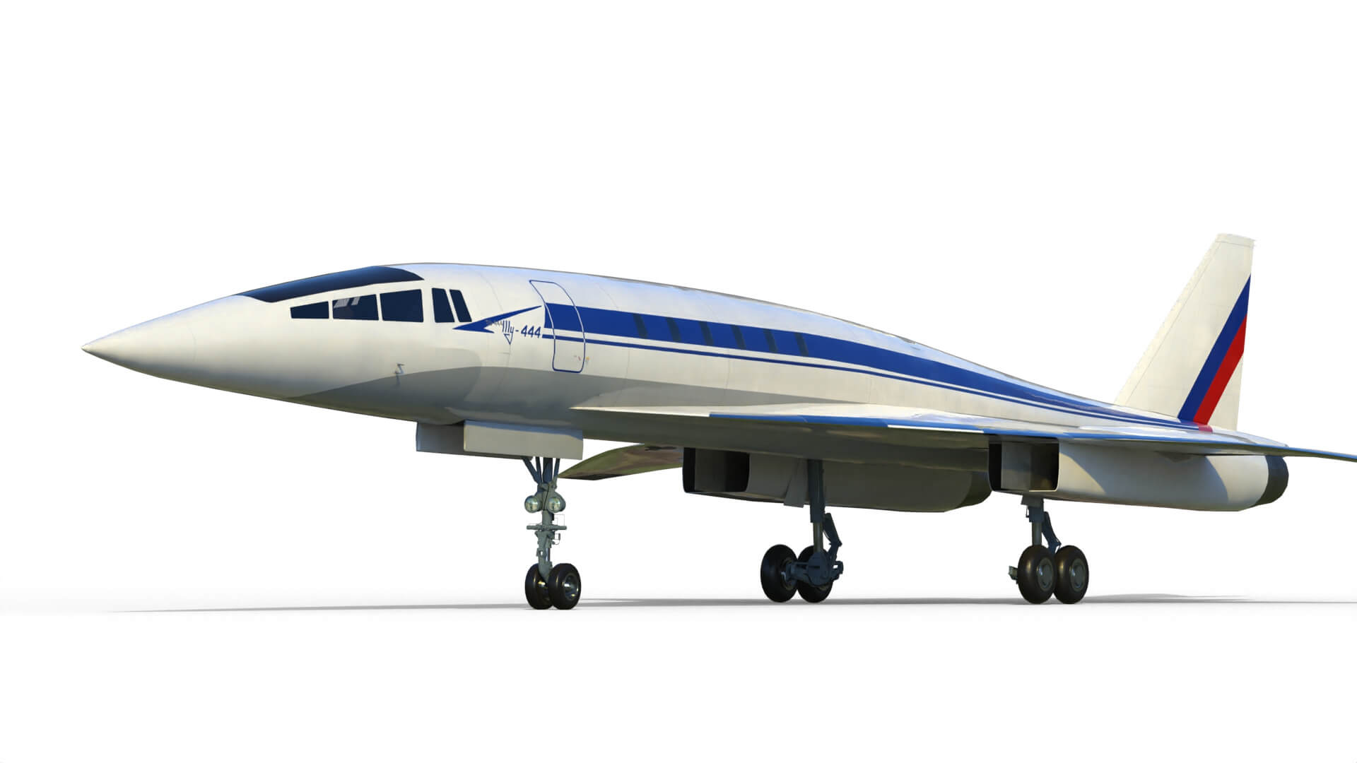 Supersonic Business Jet TU-444 3D Model by citizensnip