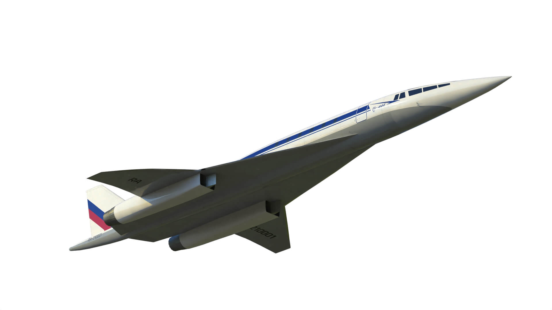 Supersonic Business Jet TU-444 3D Model by citizensnip