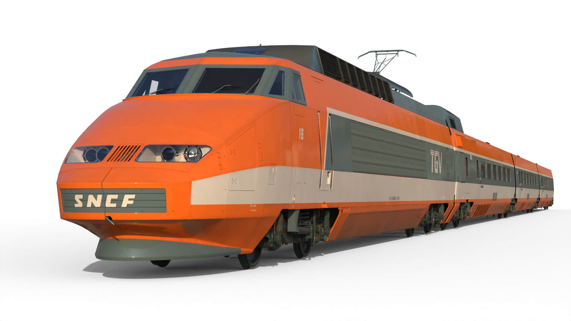 TGV High-Speed Train 3D Model by citizensnip