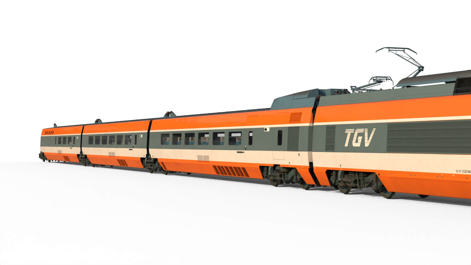 TGV High-Speed Train 3D Model by citizensnip