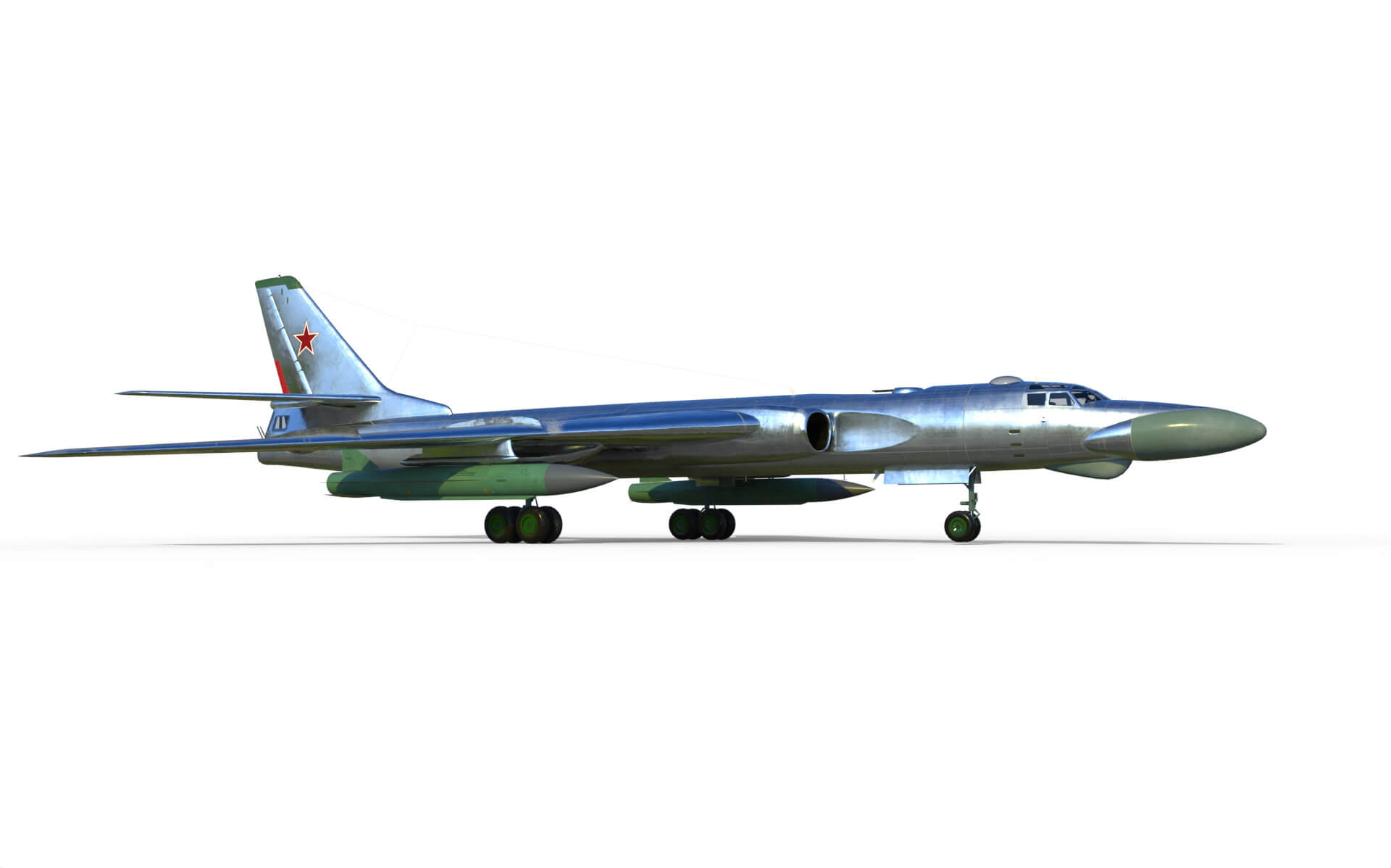 TU-16 K-10 Badger C Bomber 3D Model by citizensnip
