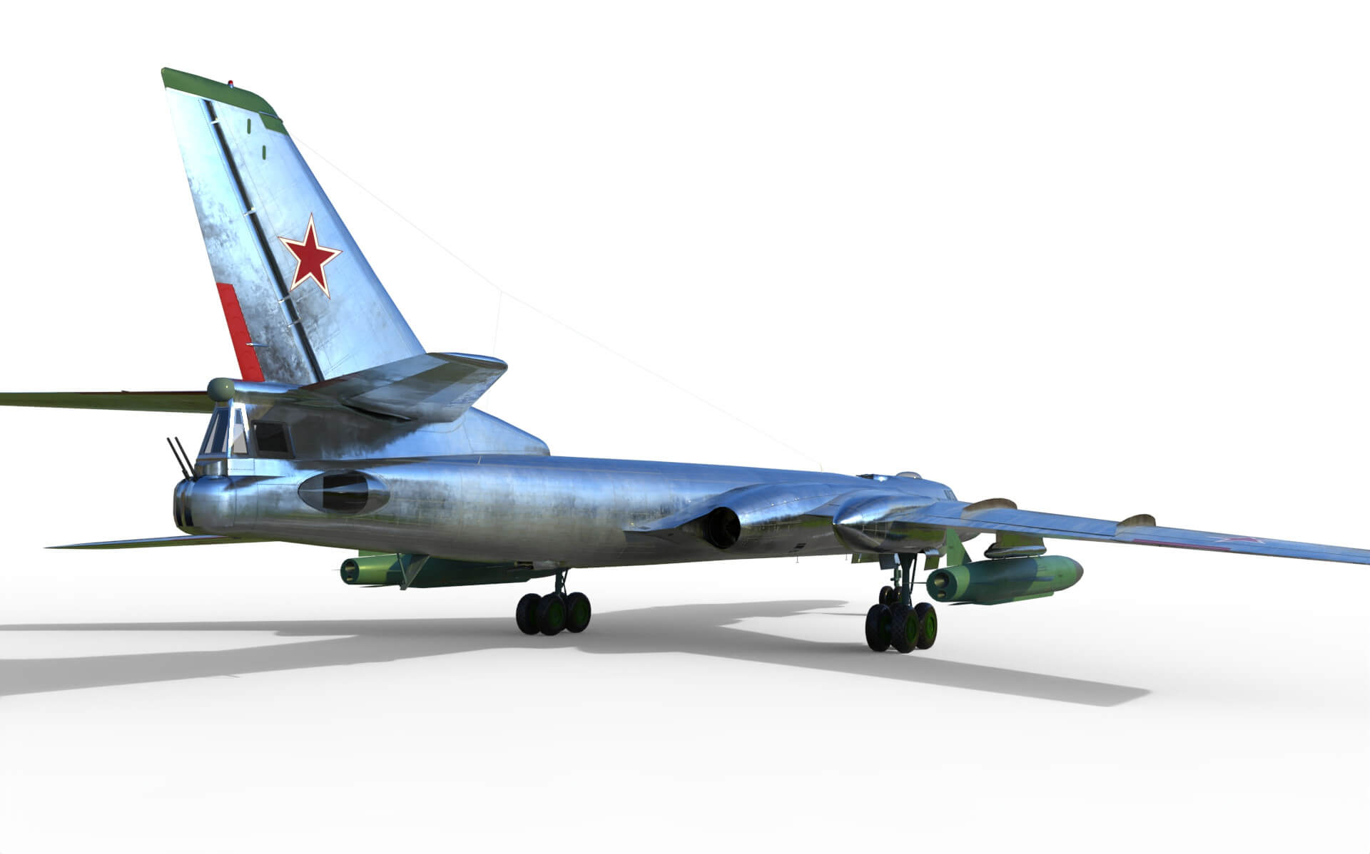 TU-16 K-10 Badger C Bomber 3D Model by citizensnip