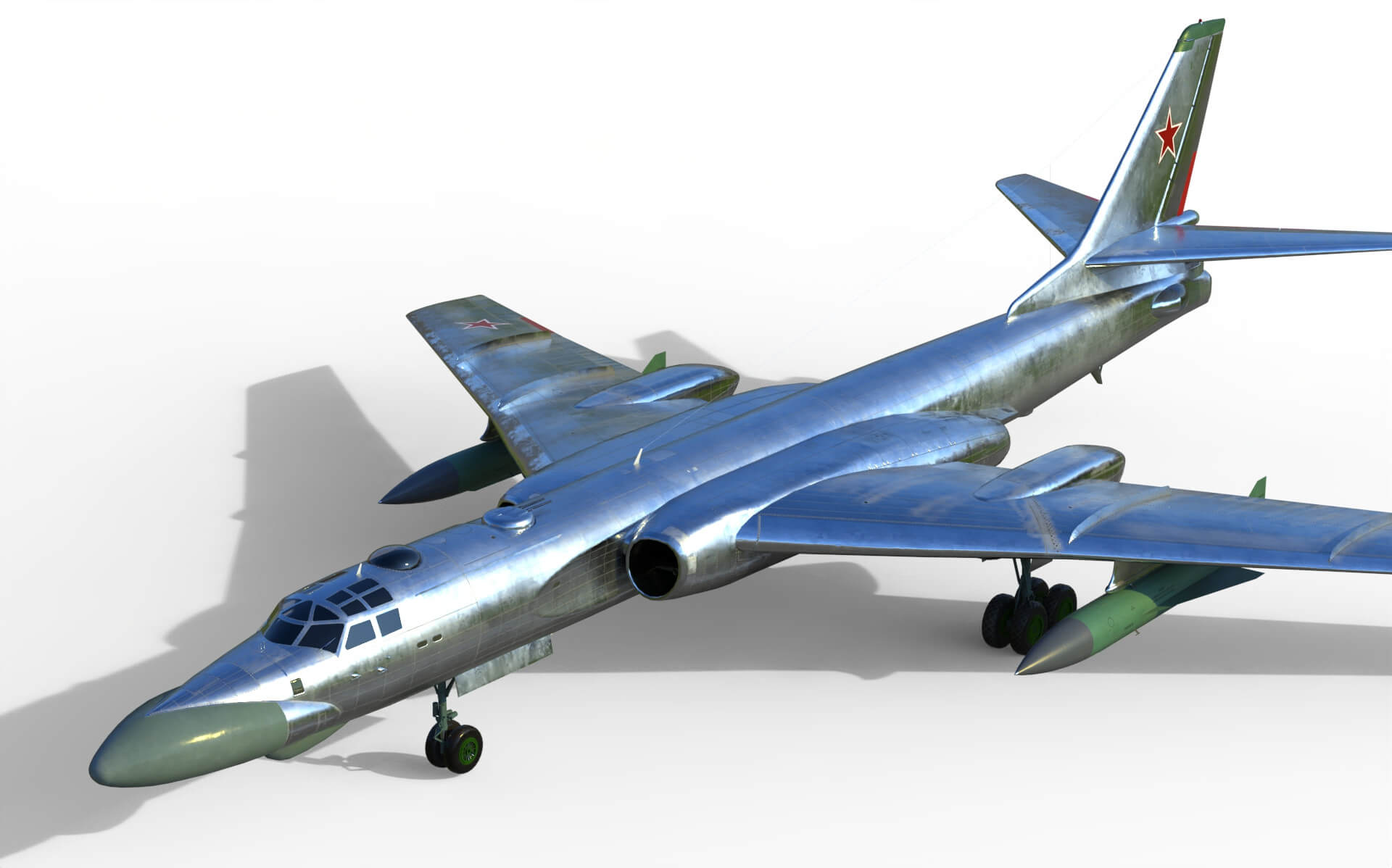 TU-16 K-10 Badger C Bomber 3D Model by citizensnip