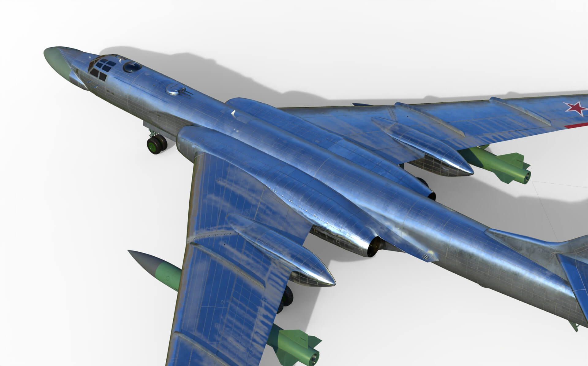 TU-16 K-10 Badger C Bomber 3D Model by citizensnip