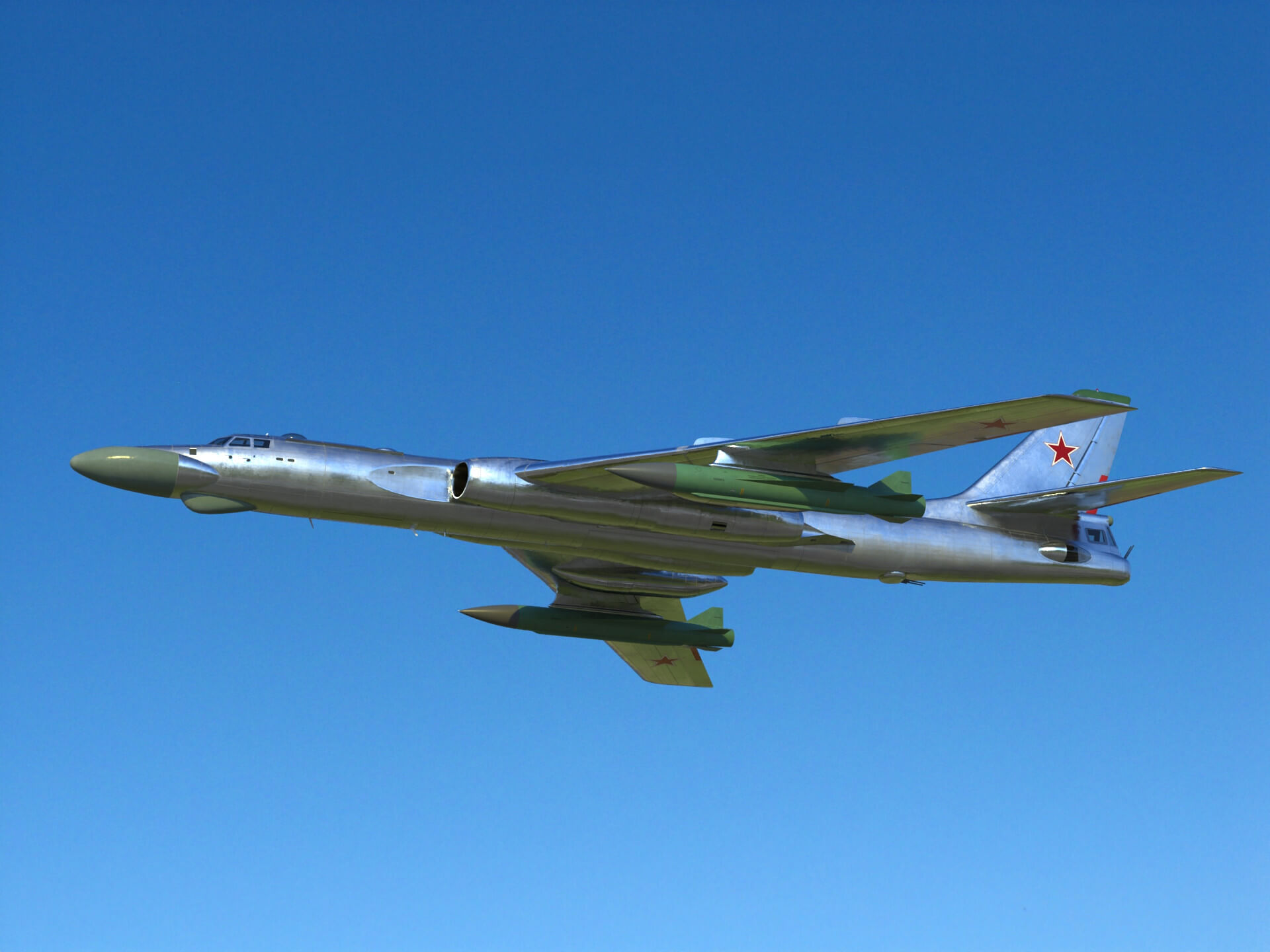 TU-16 K-10 Badger C Bomber 3D Model by citizensnip