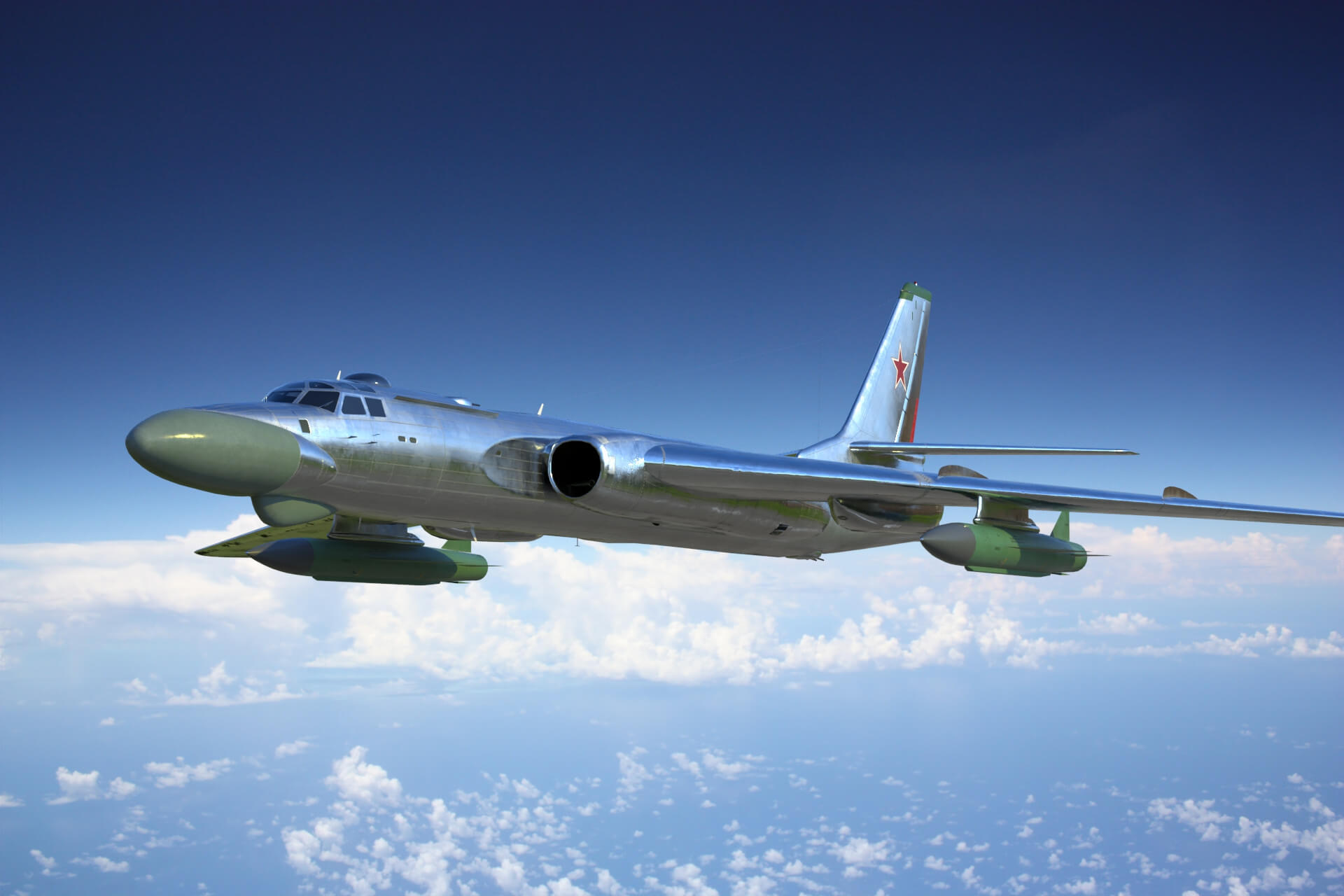 TU-16 K-10 Badger C Bomber 3D Model by citizensnip