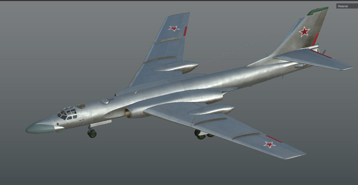 TU-16 K-10 Badger C Bomber 3D Model by citizensnip