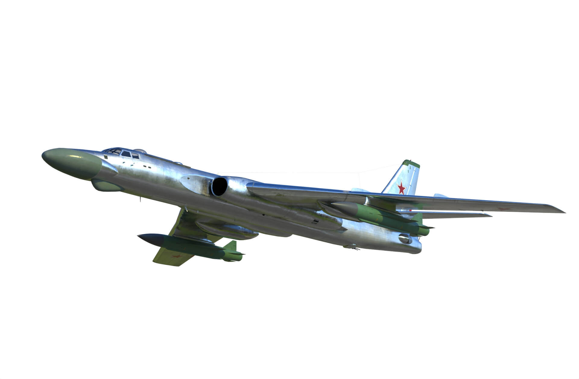 TU-16 K-10 Badger C Bomber 3D Model by citizensnip