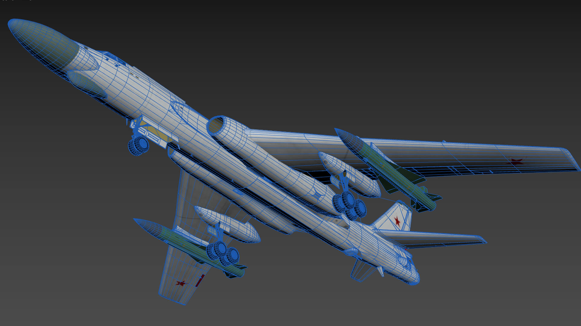 TU-16 K-10 Badger C Bomber 3D Model by citizensnip