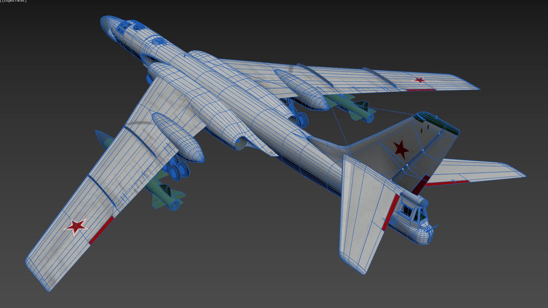 TU-16 K-10 Badger C Bomber 3D Model by citizensnip