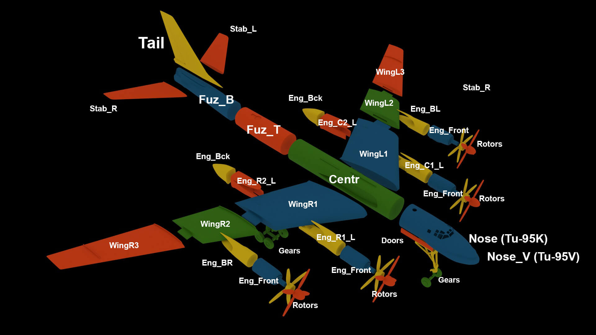 Tu-95 3D Model by citizensnip
