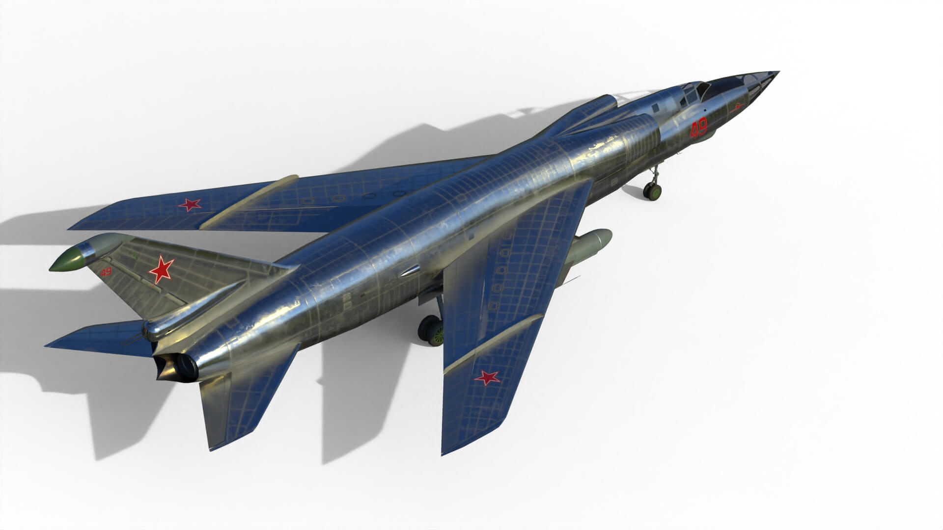 TU-98 Backfin Bomber 3D Model by citizensnip