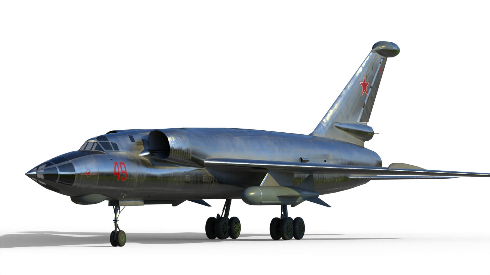 TU-98 Backfin Bomber 3D Model by citizensnip