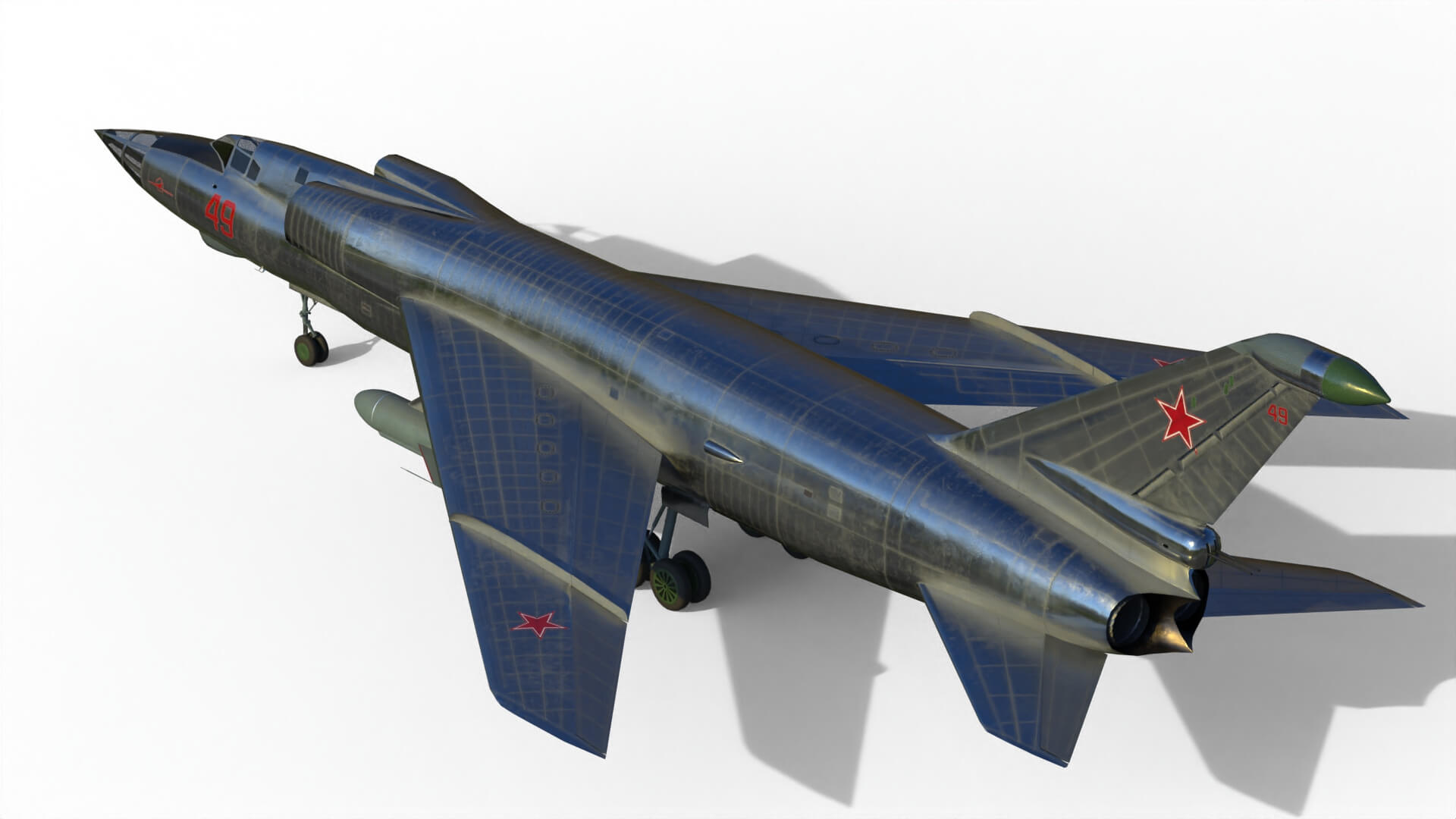 TU-98 Backfin Bomber 3D Model by citizensnip