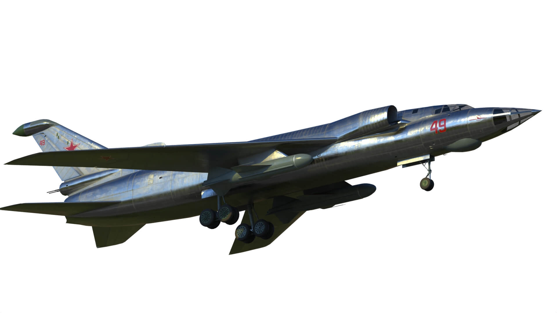 TU-98 Backfin Bomber 3D Model by citizensnip
