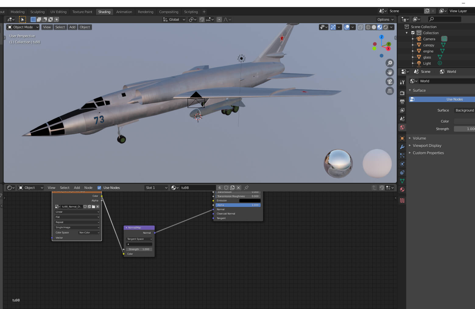 TU-98 Backfin Bomber 3D Model by citizensnip