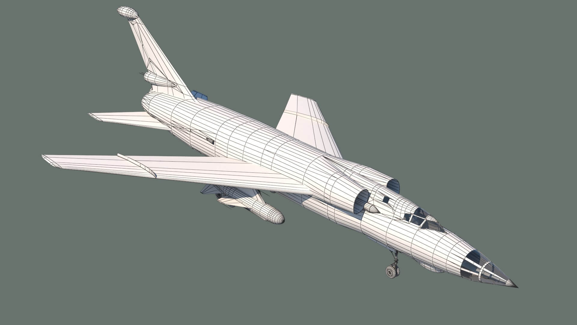 TU-98 Backfin Bomber 3D Model by citizensnip