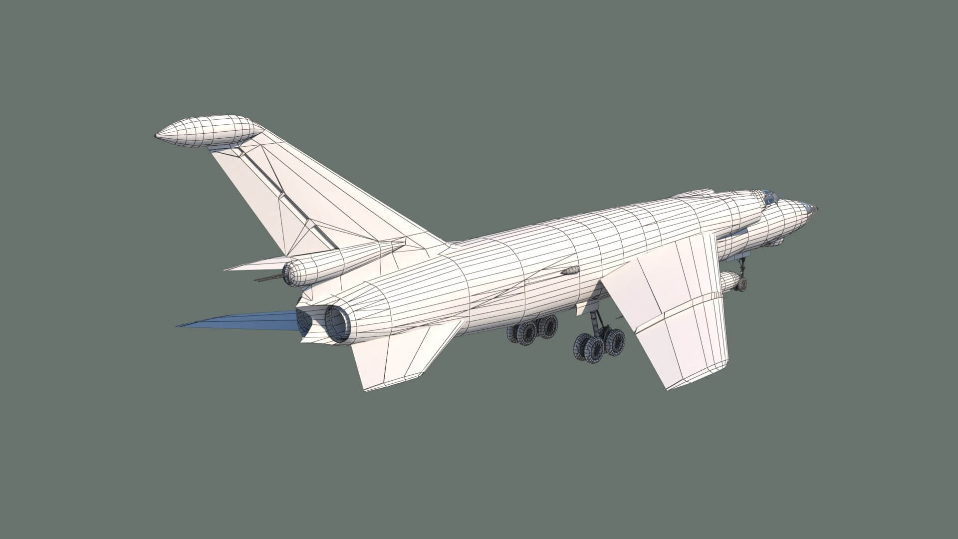 TU-98 Backfin Bomber 3D Model by citizensnip