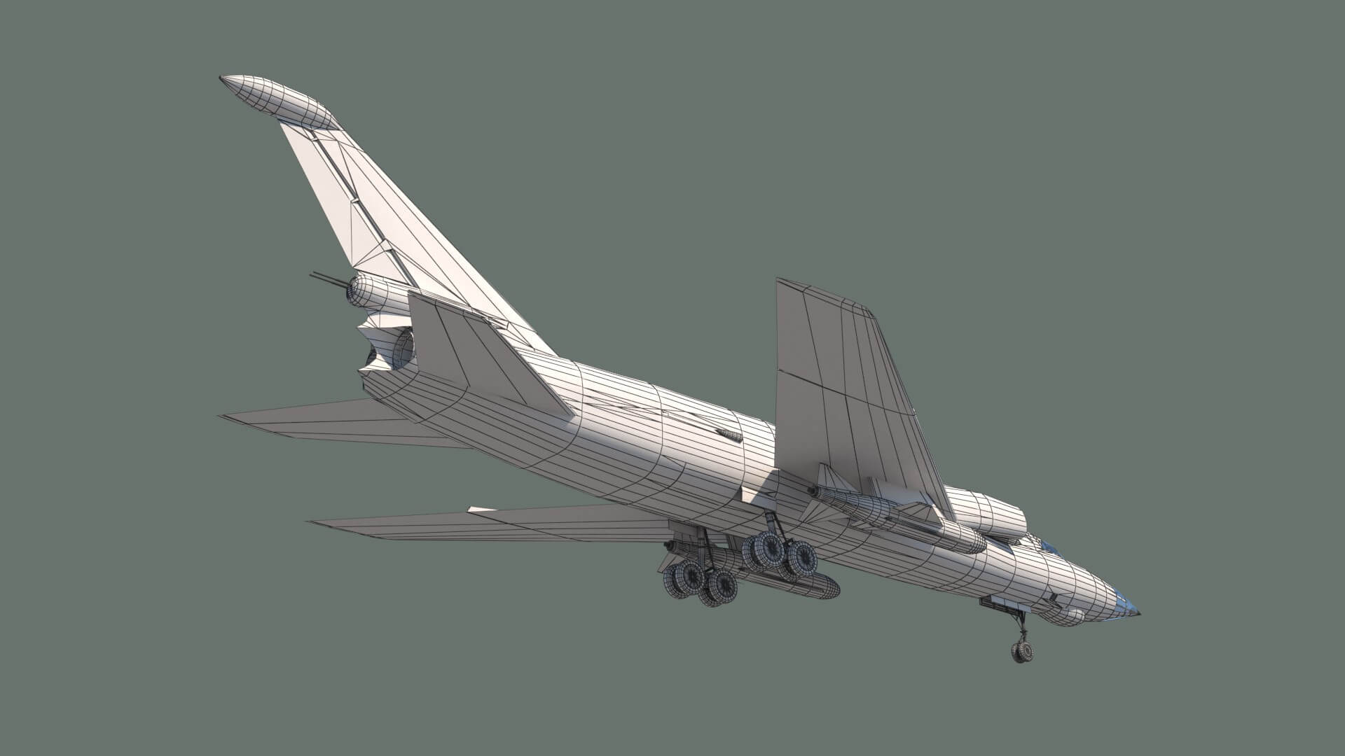 TU-98 Backfin Bomber 3D Model by citizensnip