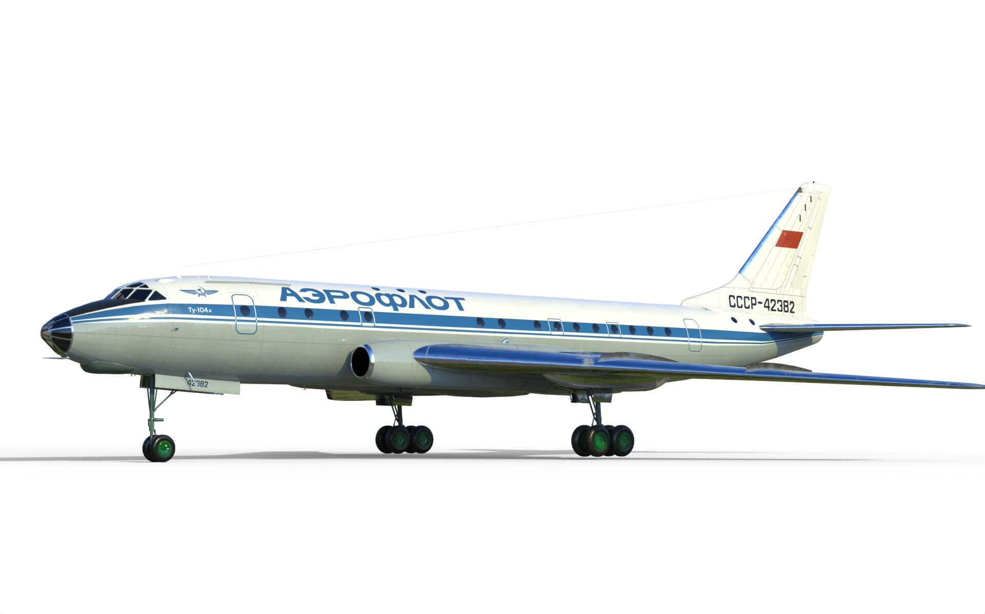 Tupolev TU-104 3D Model by citizensnip