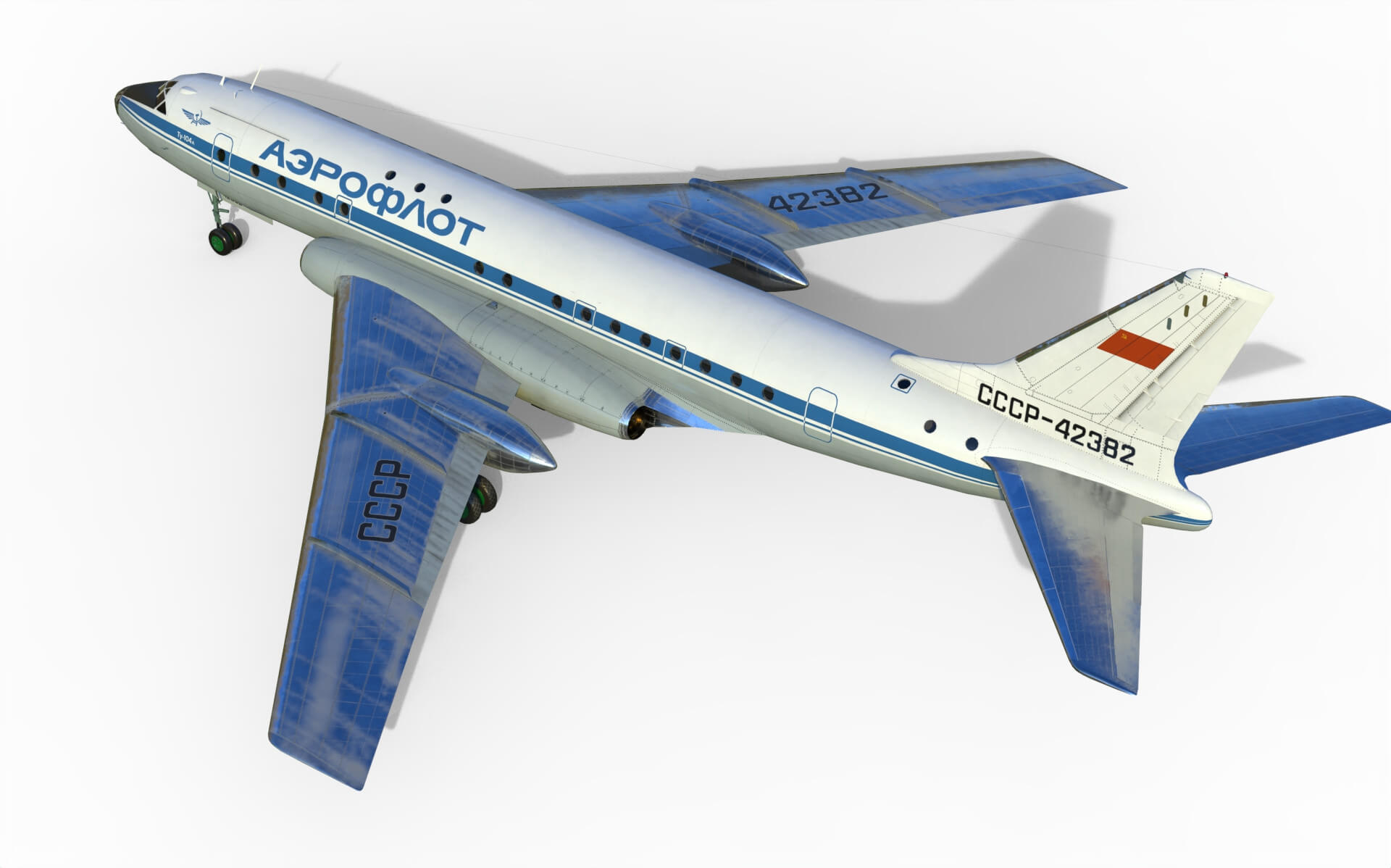 Tupolev TU-104 3D Model by citizensnip