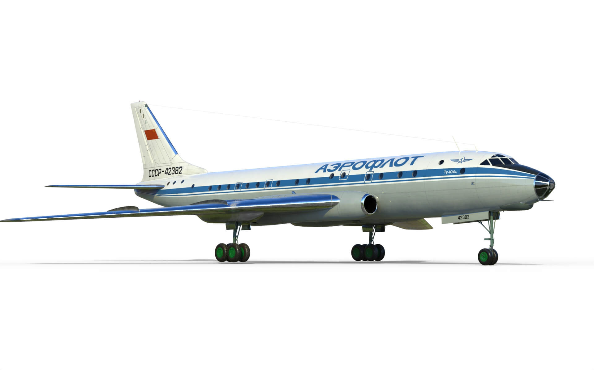 Tupolev TU-104 3D Model by citizensnip