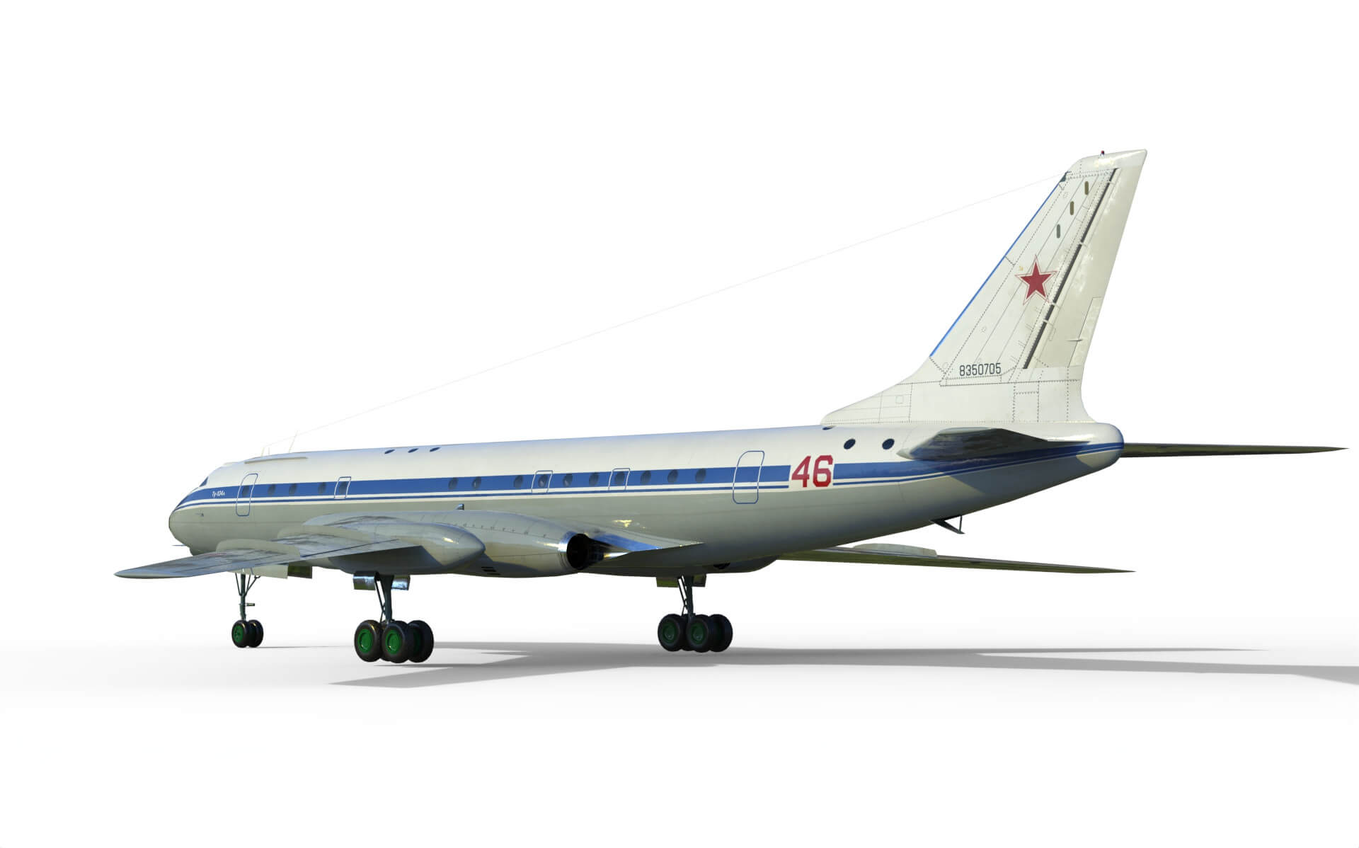 Tupolev TU-104 3D Model by citizensnip