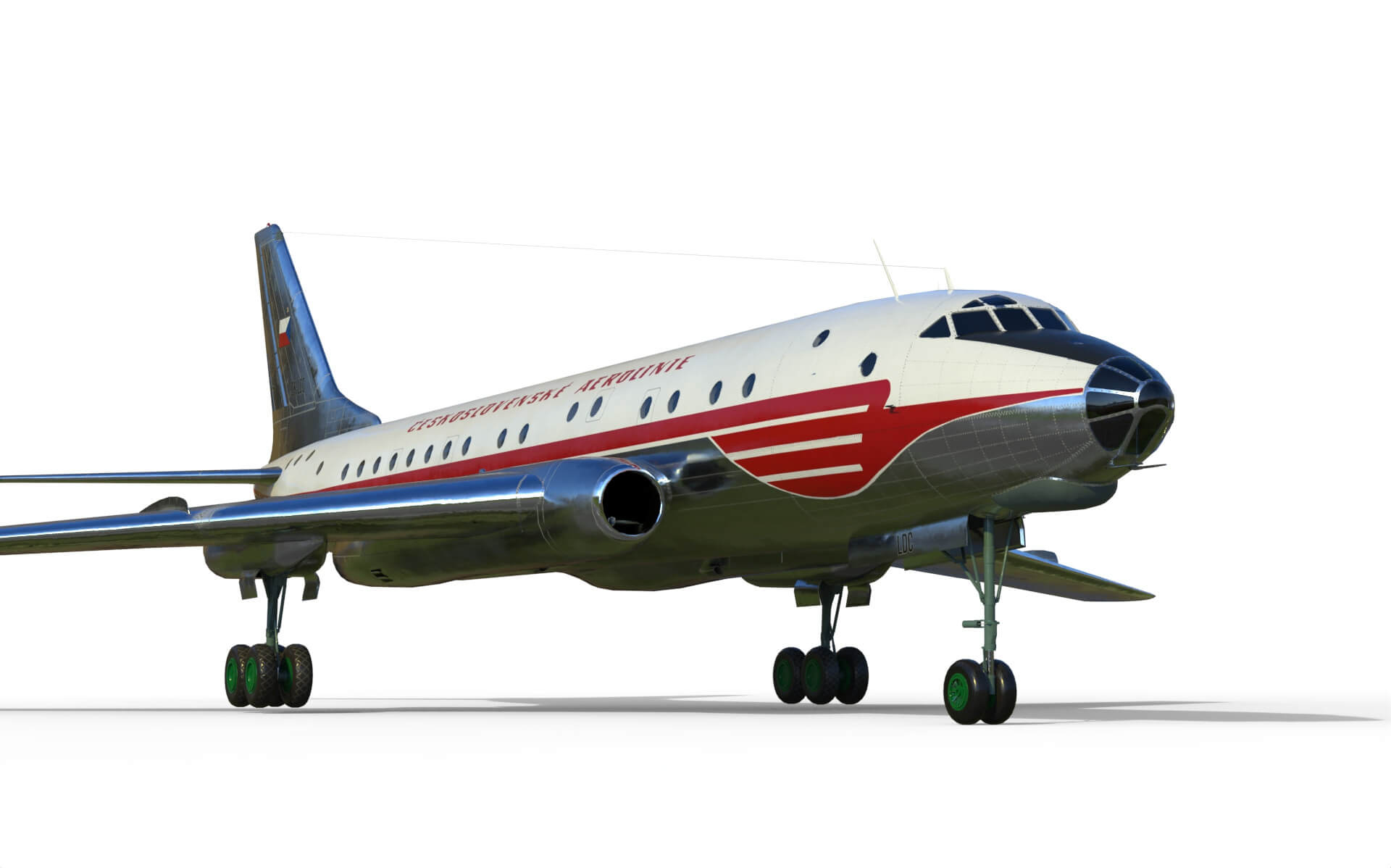 Tupolev TU-104 3D Model by citizensnip