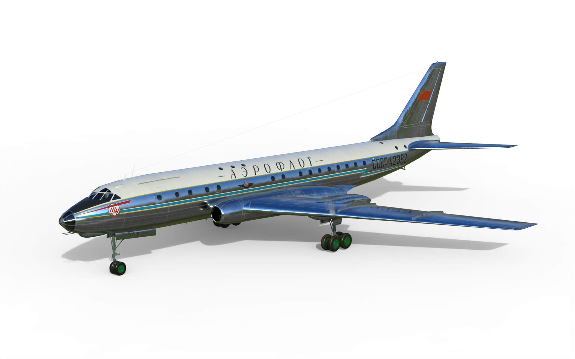 Tupolev TU-104 3D Model by citizensnip